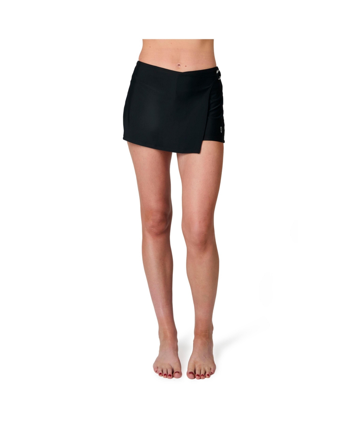 Click here for Free Country Womens Fully Lined Swim Skort - Black prices