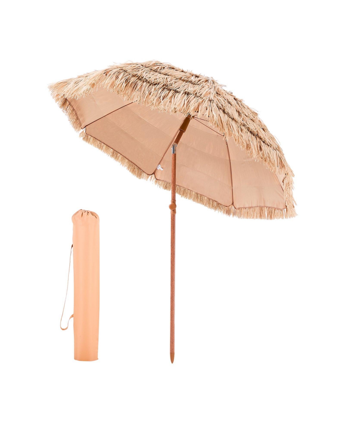 Click here for Mecale 6 Ft Thatched Tiki Patio Umbrella with Tilt... prices