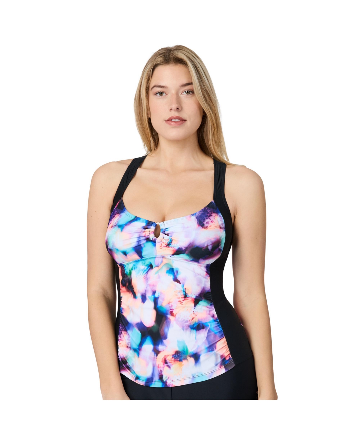 Click here for Free Country Womens Shirred Front Tankini Top - Pr... prices