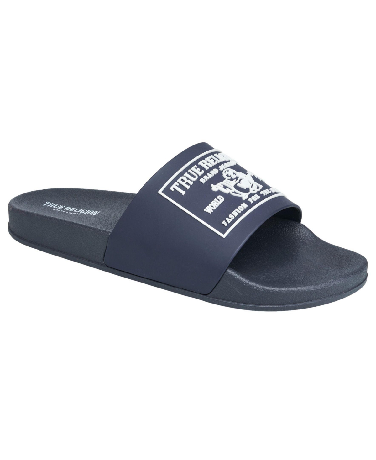 Click here for True Religion Mens Kendrick Logo Slide - Navy prices