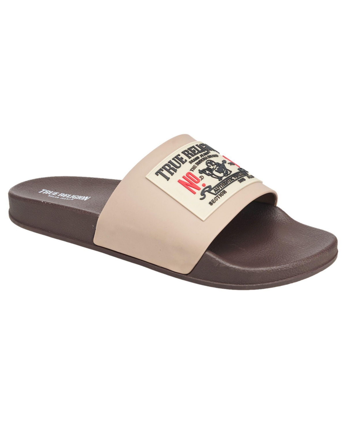 Click here for True Religion Mens Kendrick Logo Slide - Brown prices