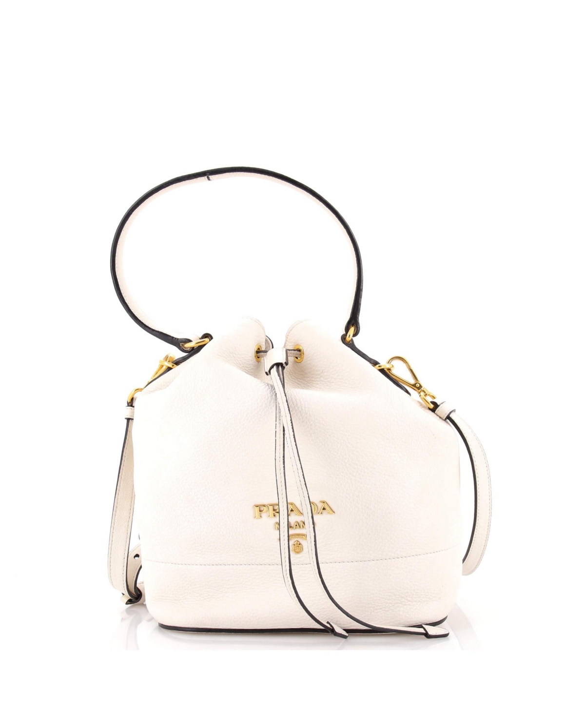 Click here for Pre-Owned Prada Small Dual Strap Top Handle Bucket... prices