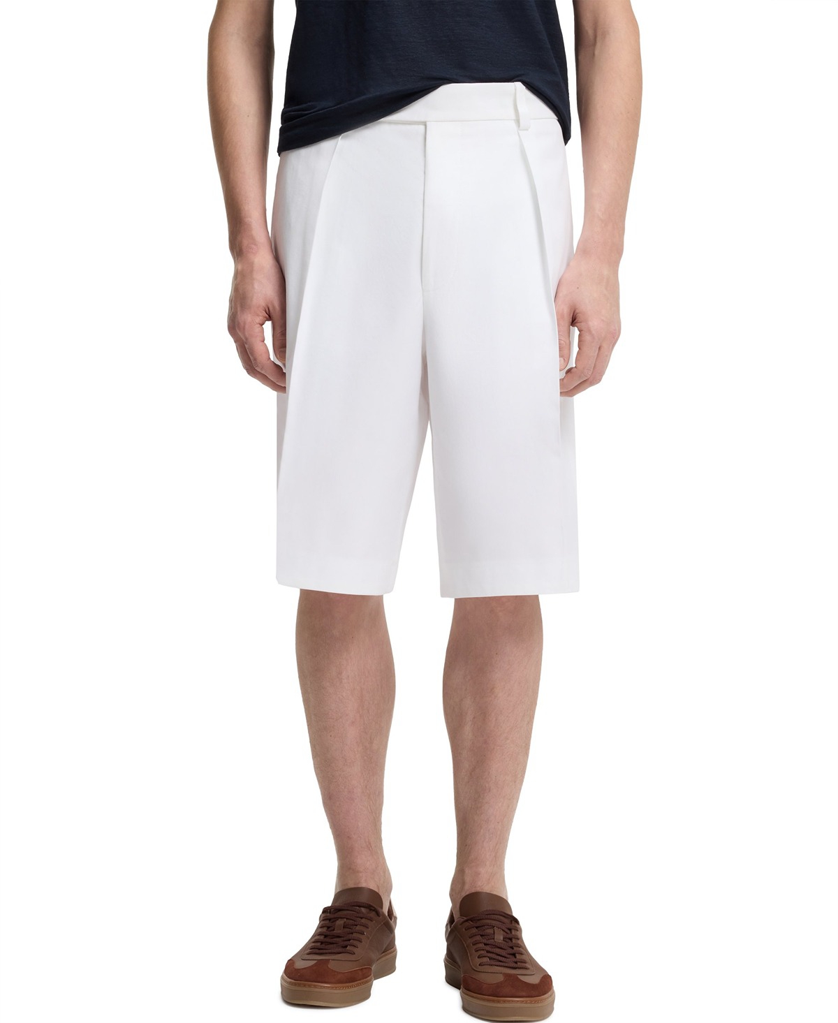 Click here for Beckham x Boss Mens Cotton 11 Shorts - White prices