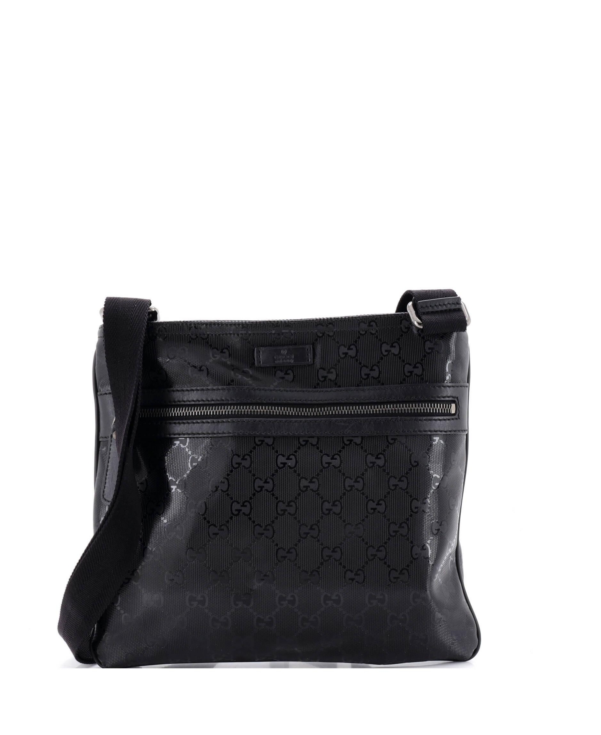 Click here for Pre-Owned Gucci Medium Front Zip Flat Messenger Ba... prices