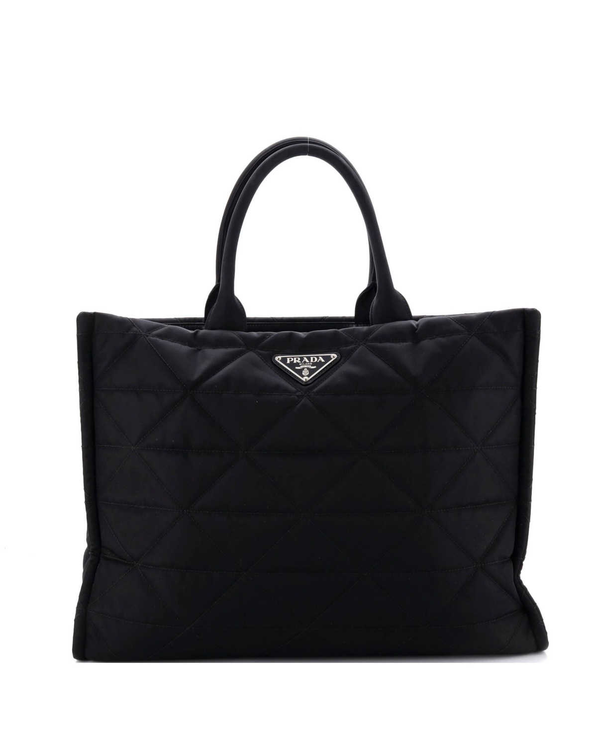 Click here for Pre-Owned Prada Large Open Shopping Tote Quilted R... prices