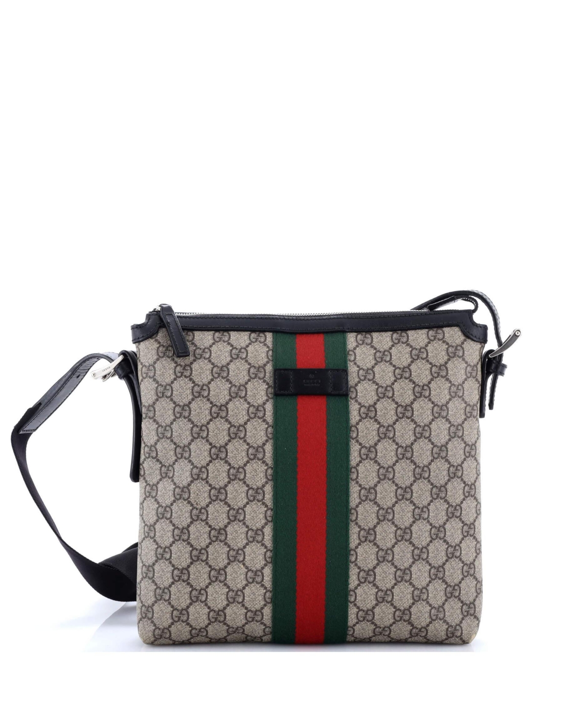 Click here for Pre-Owned Gucci Medium Web Messenger Bag Gg Coated... prices