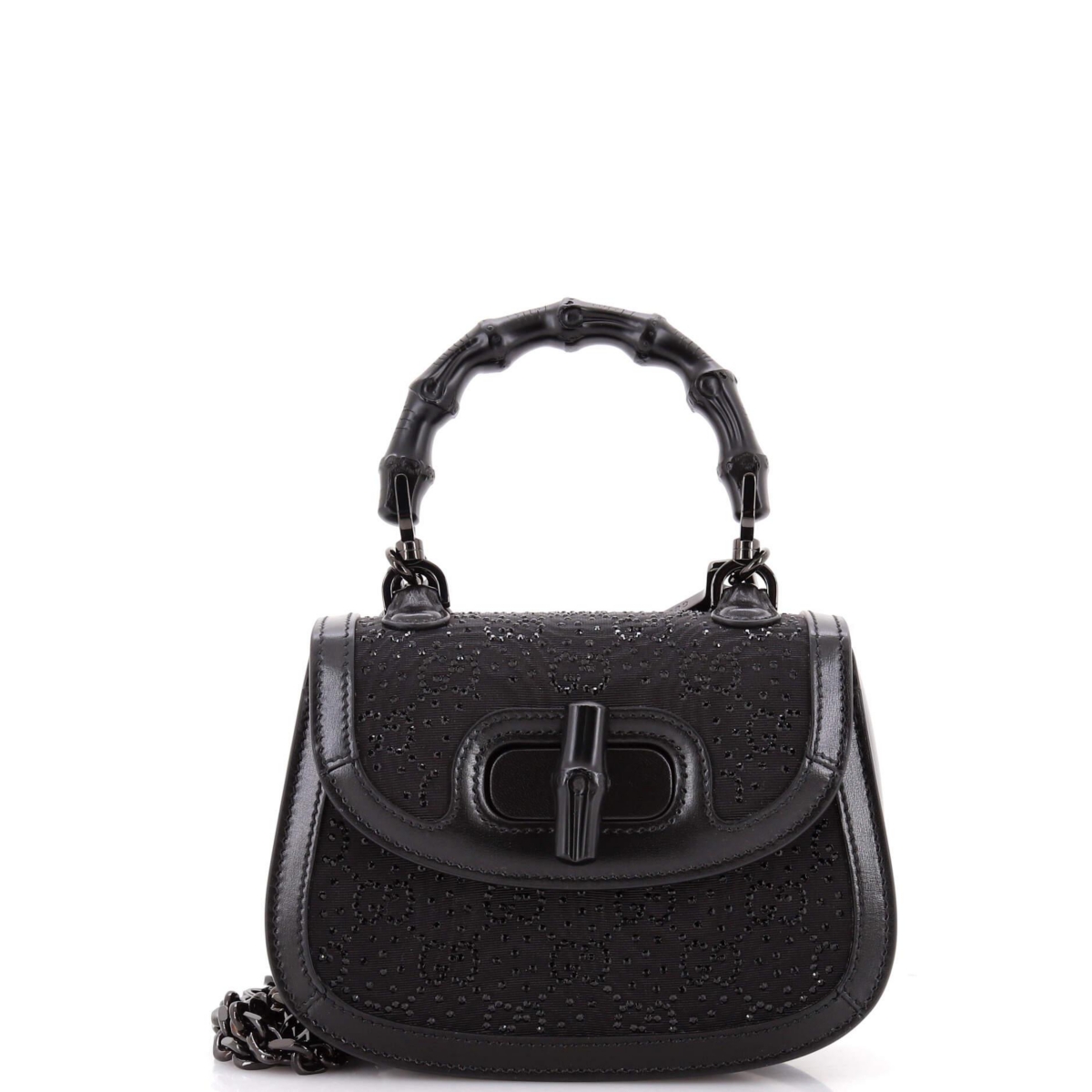 Click here for Pre-Owned Gucci Mini Bamboo 1947 Top Handle Bag Cr... prices