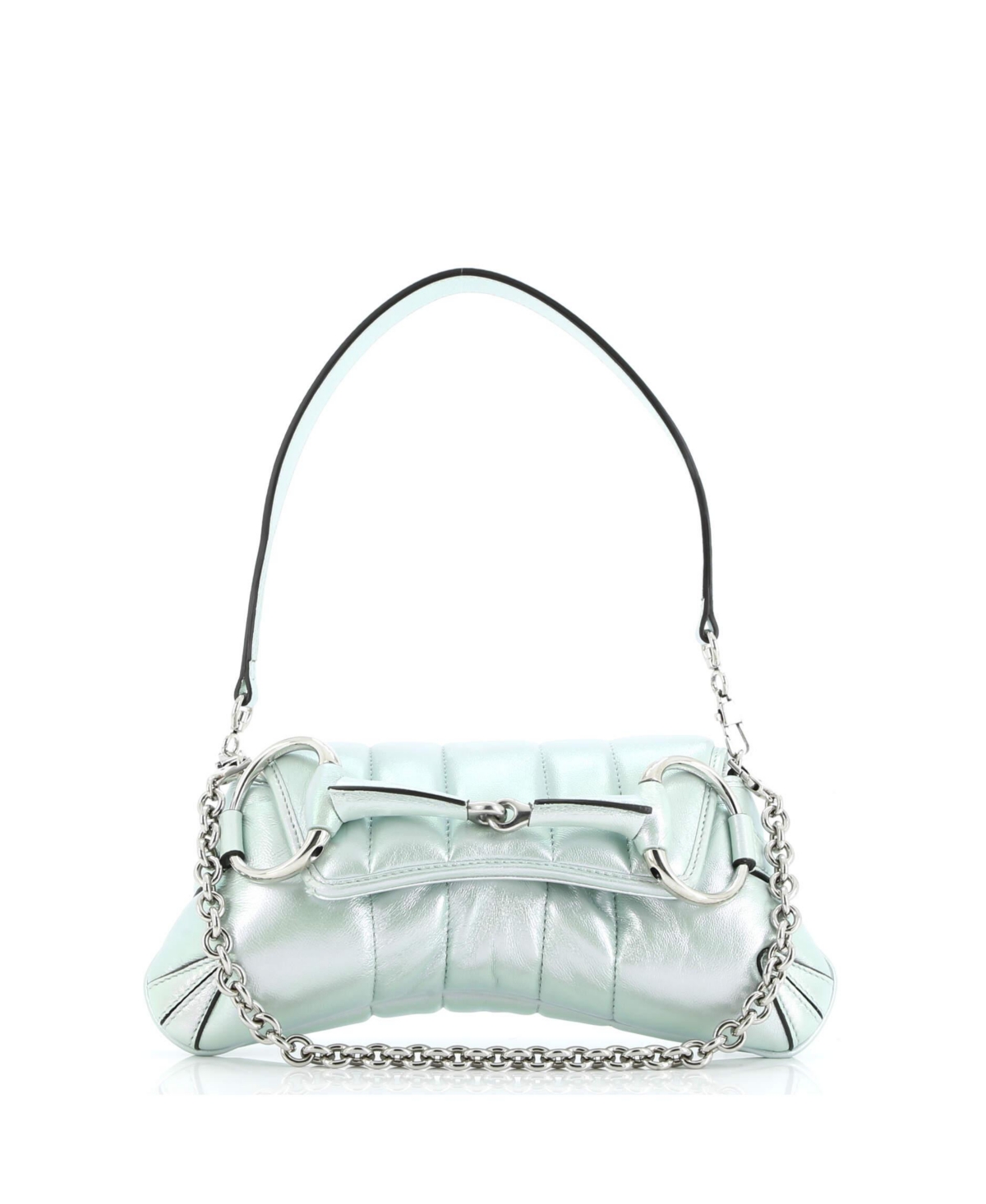 Click here for Pre-Owned Gucci Small Horsebit Chain Shoulder Bag... prices