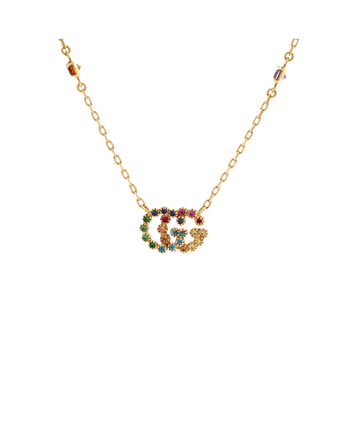 Click here for Pre-Owned Gucci Gg Running Double Station Pendant... prices