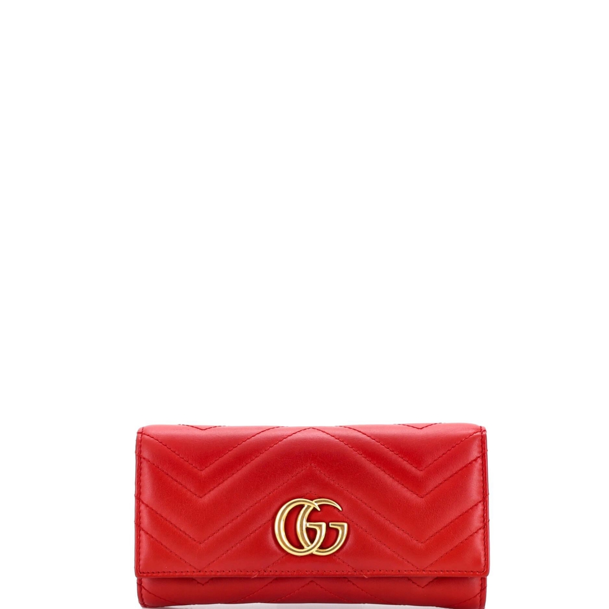 Click here for Pre-Owned Gucci Gg Marmont Continental Wallet Mate... prices