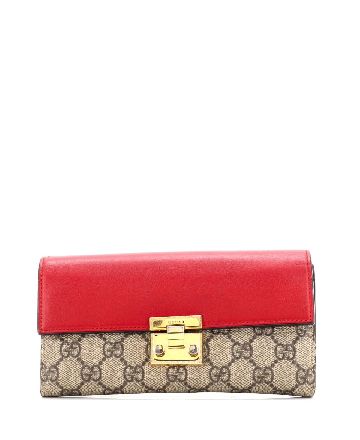Click here for Pre-Owned Gucci Long Padlock Continental Chain Wal... prices