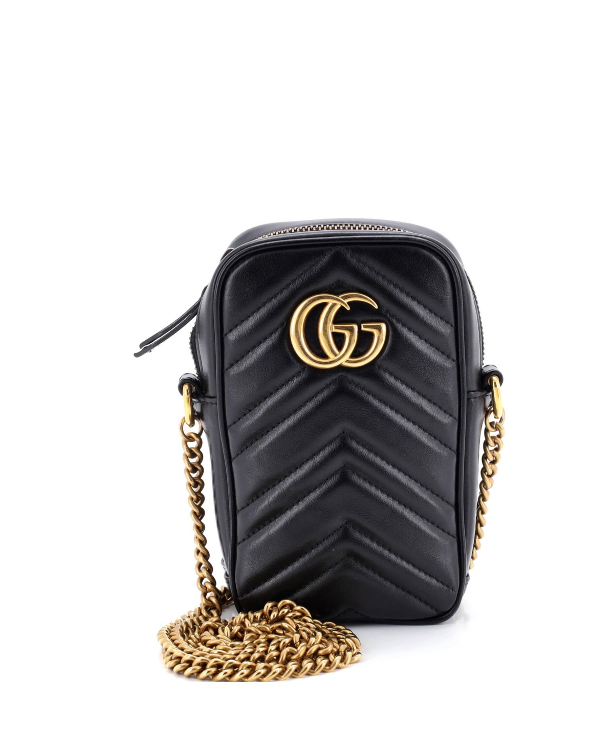 Click here for Pre-Owned Gucci Mini Gg Marmont Vertical Phone Cro... prices