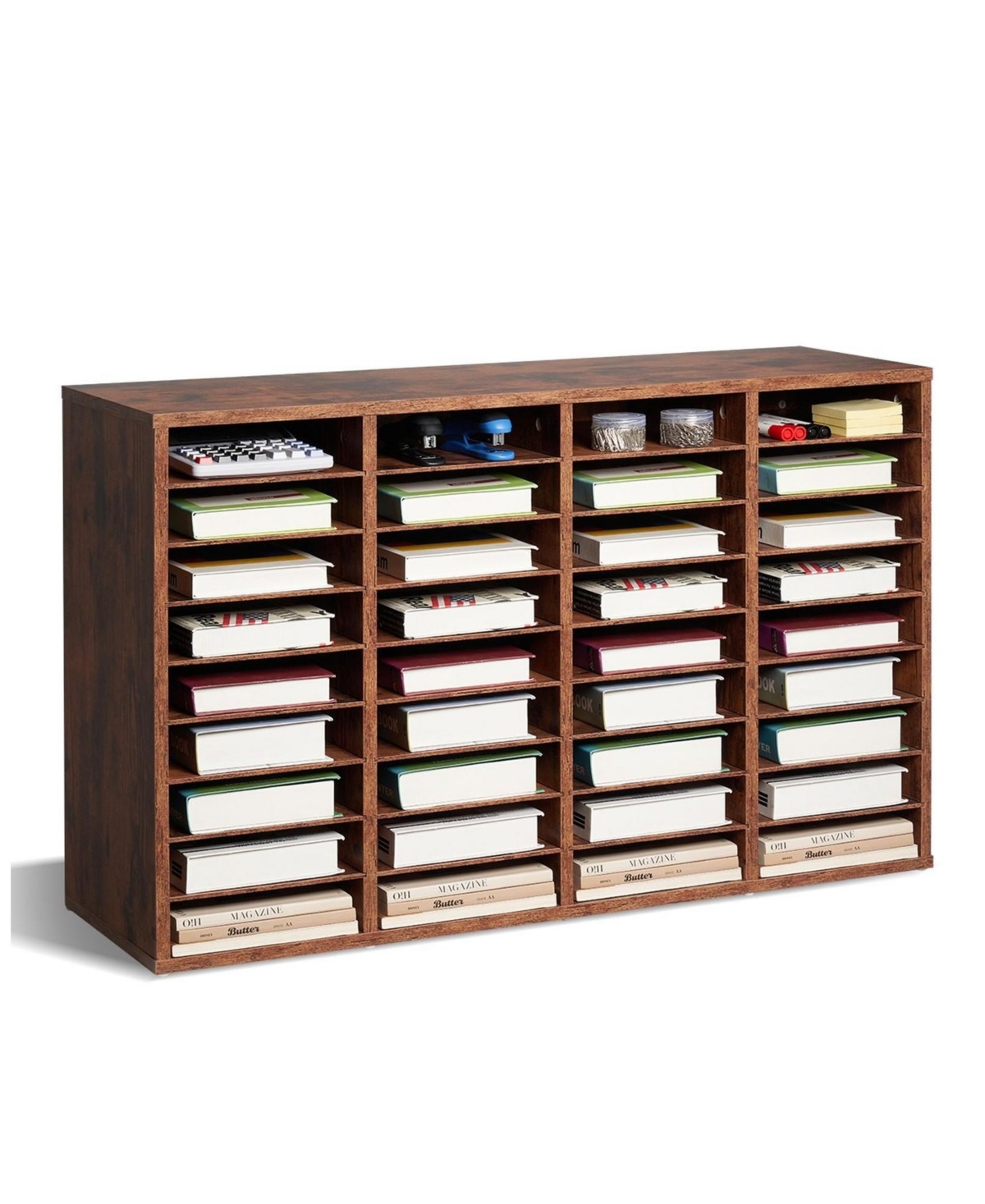 Click here for Gouun 36 Compartment Wood Literature Organizer wit... prices