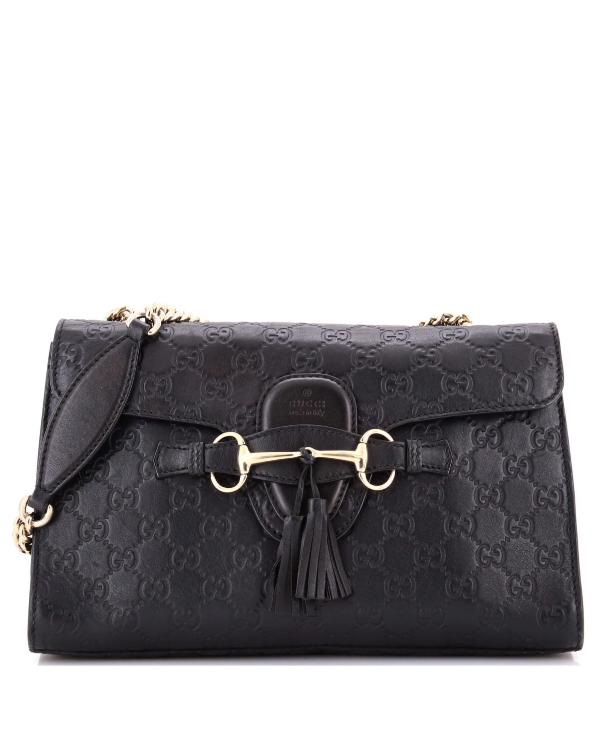 Click here for Pre-Owned Gucci Medium Emily Chain Flap Bag Guccis... prices
