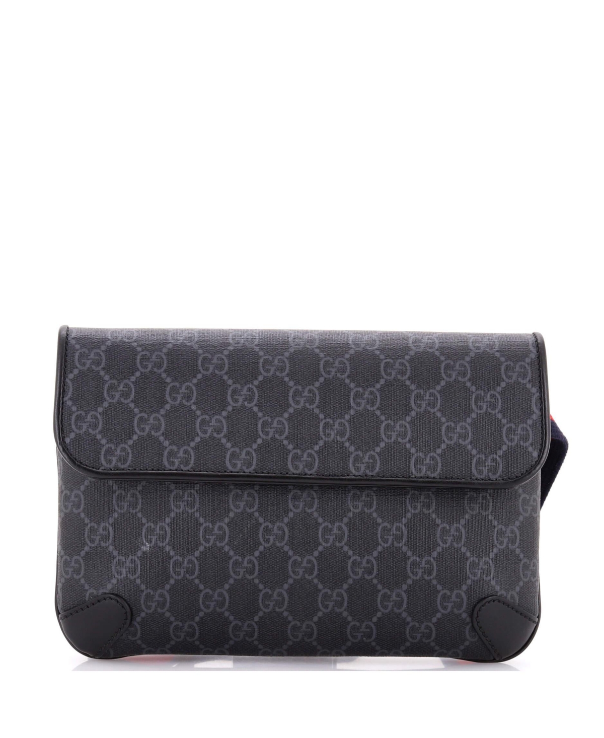 Click here for Pre-Owned Gucci Web Flap Belt Bag Gg Coated Canvas... prices
