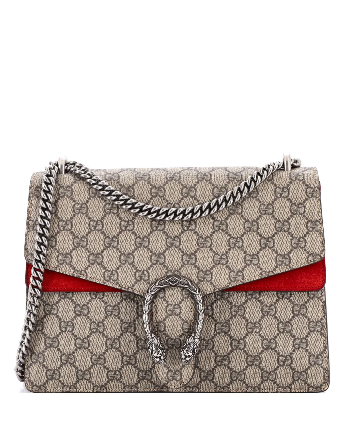 Click here for Pre-Owned Gucci Medium Dionysus Bag Gg Coated Canv... prices