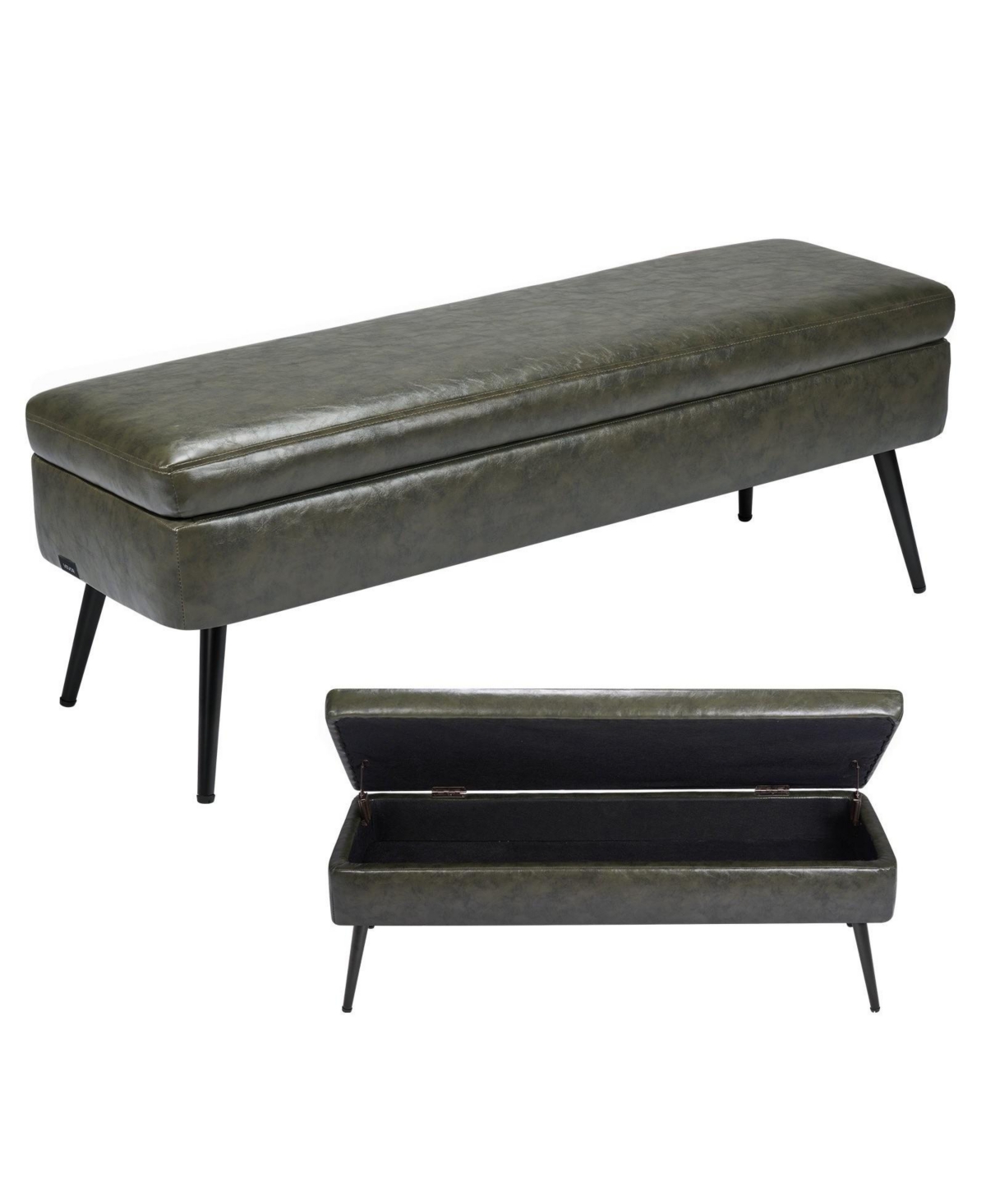 Click here for Gouun Pu Leather Storage Ottoman Bench with Soft C... prices