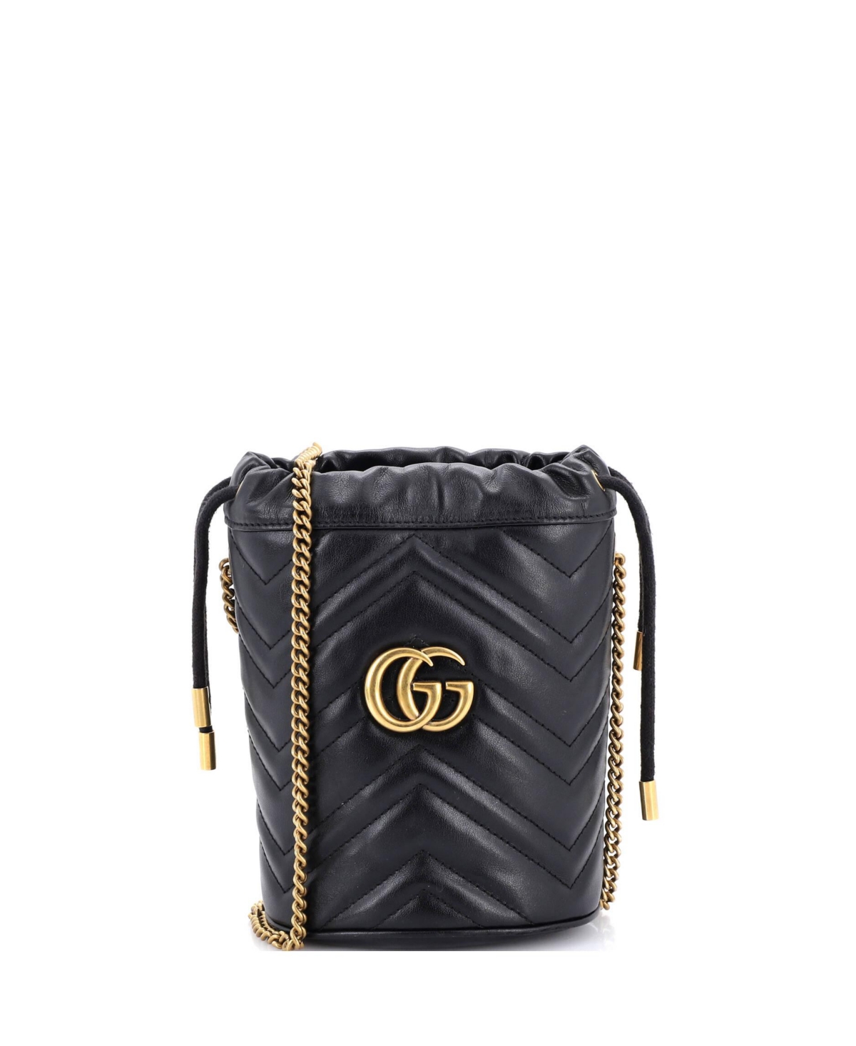 Click here for Pre-Owned Gucci Mini Gg Marmont Bucket Bag Matelas... prices