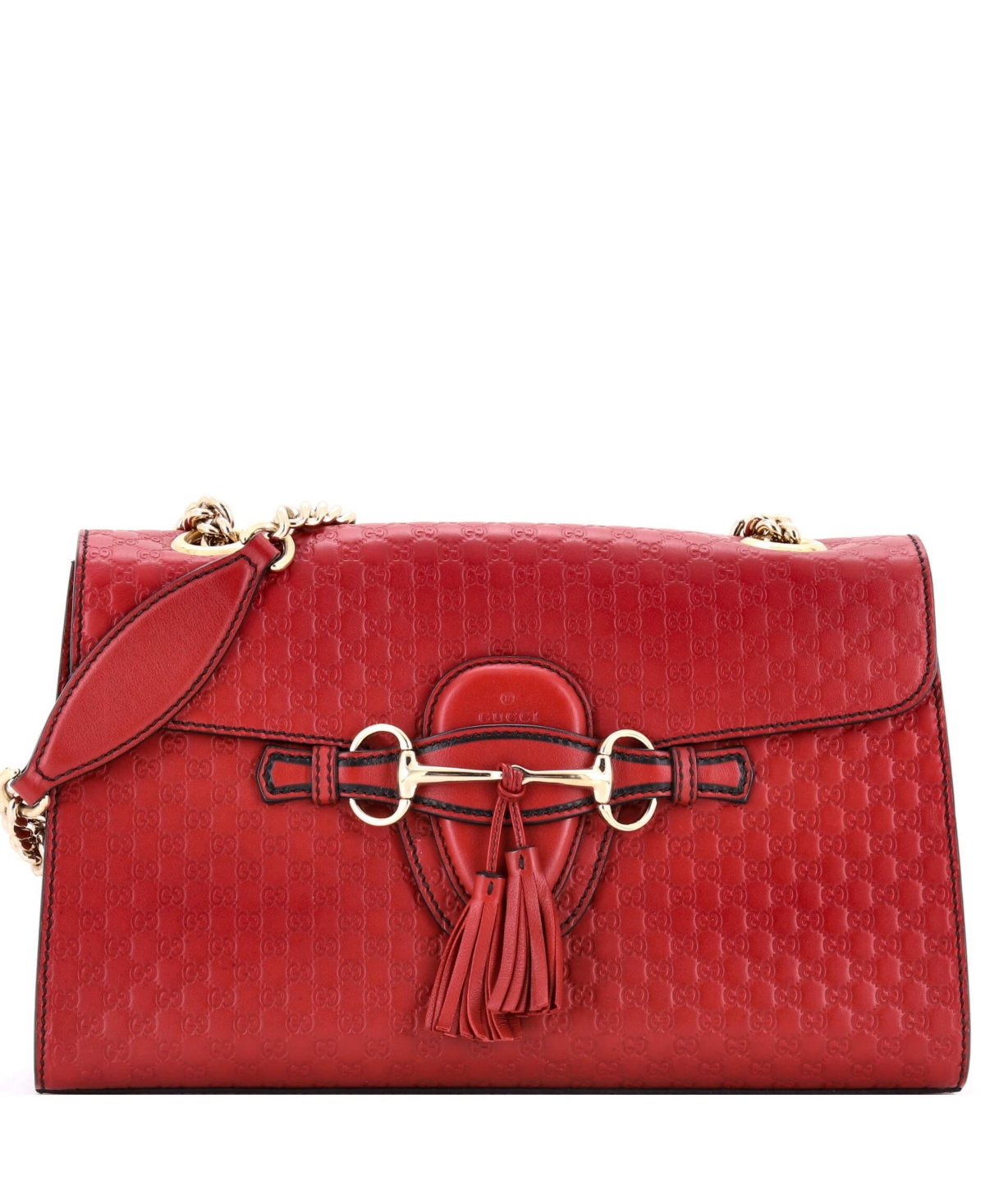 Click here for Pre-Owned Gucci Medium Emily Chain Flap Bag Microg... prices
