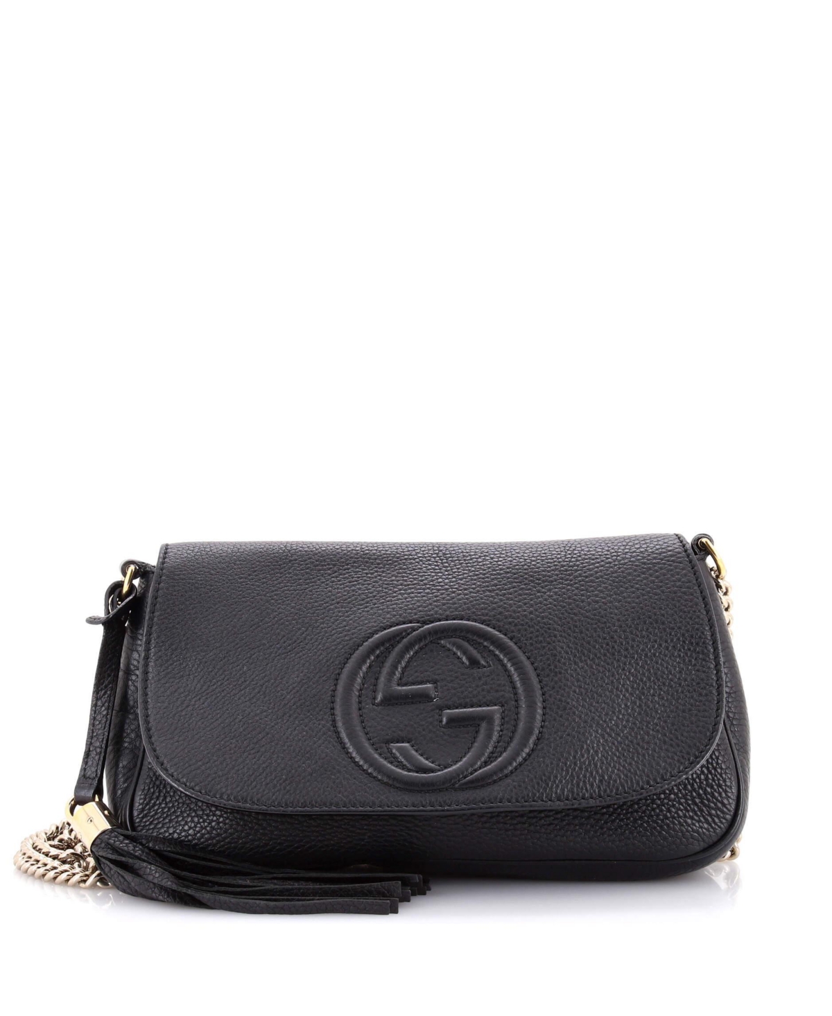 Click here for Pre-Owned Gucci Medium Soho Chain Crossbody Bag Le... prices