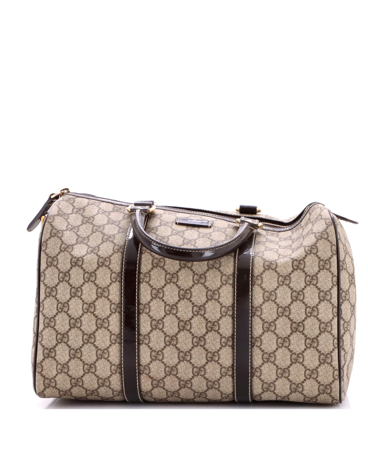 Click here for Pre-Owned Gucci Medium Joy Boston Bag Gg Coated Ca... prices