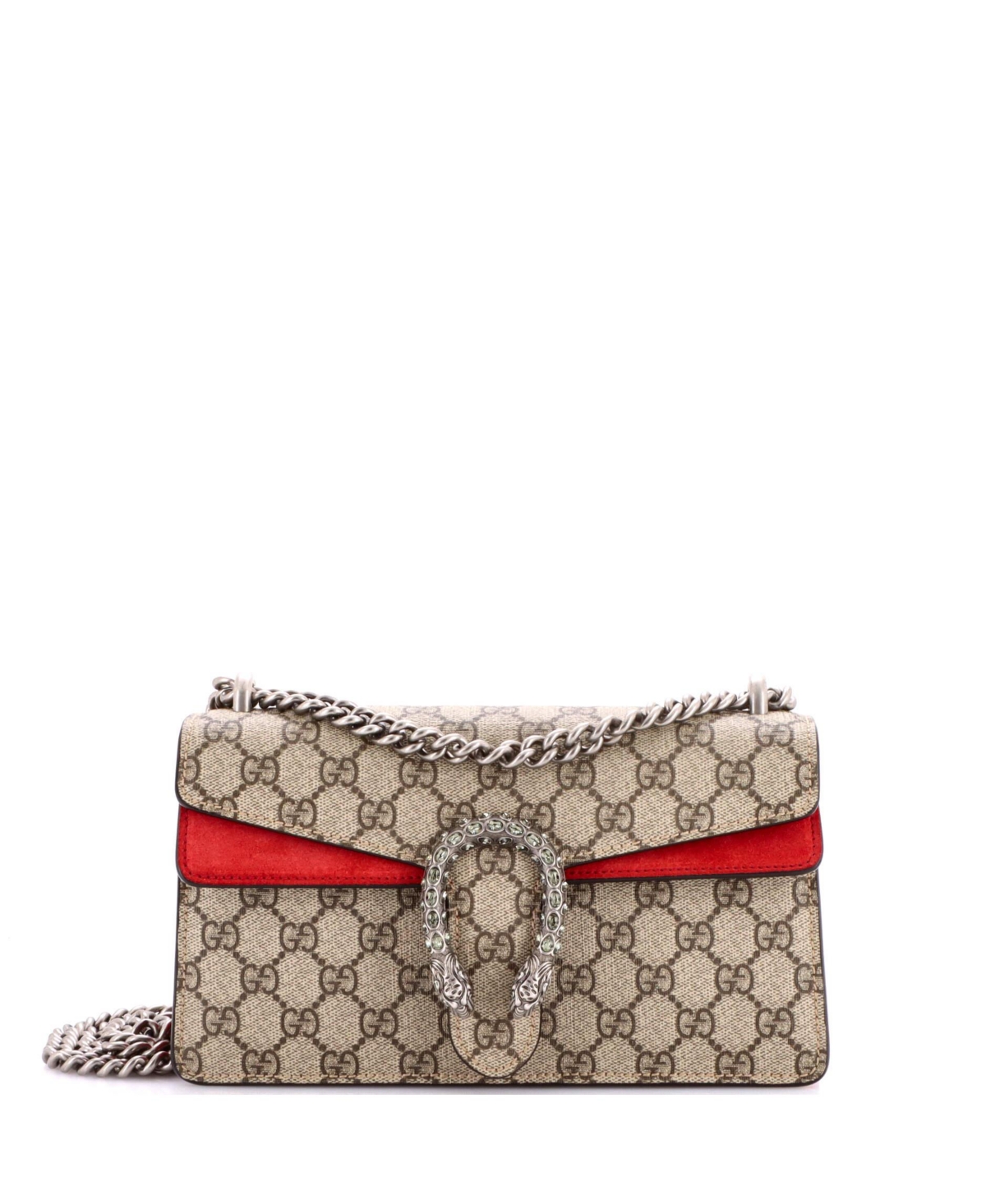 Click here for Pre-Owned Gucci Small Dionysus Bag Gg Coated Canva... prices