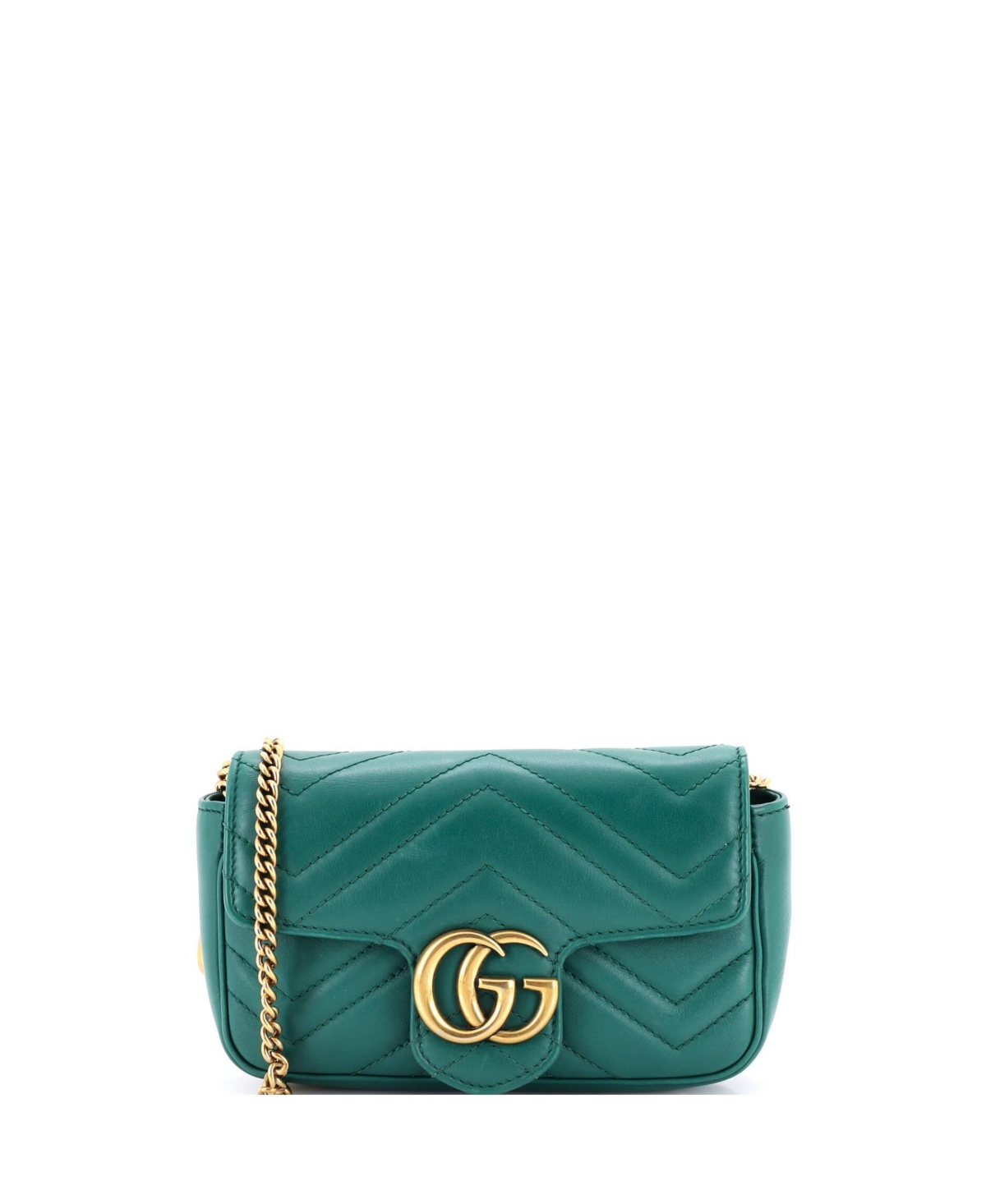 Click here for Pre-Owned Gucci Super Mini Gg Marmont Flap Bag Mat... prices