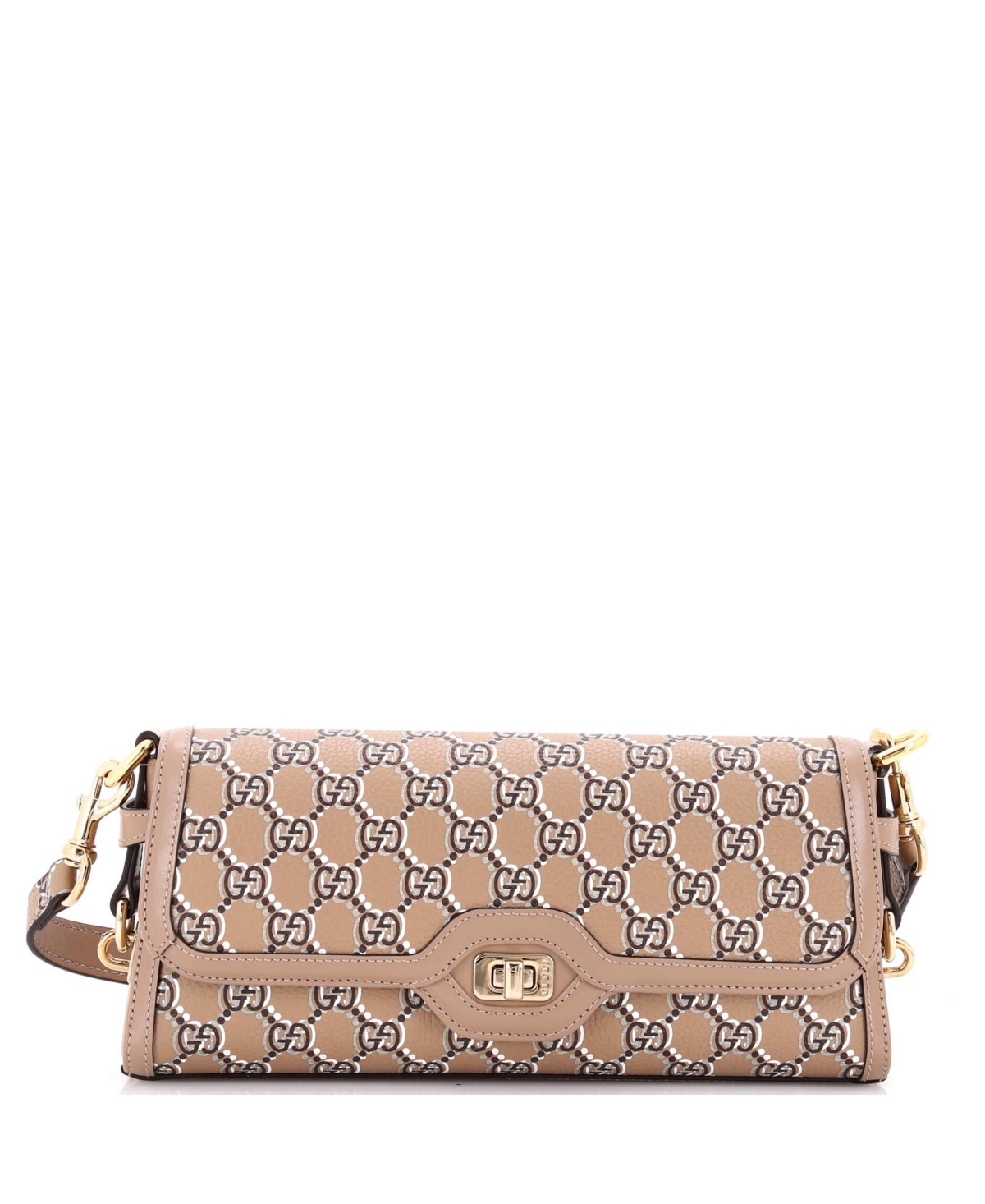 Click here for Pre-Owned Gucci Small Luce Shoulder Bag Optical Gg... prices