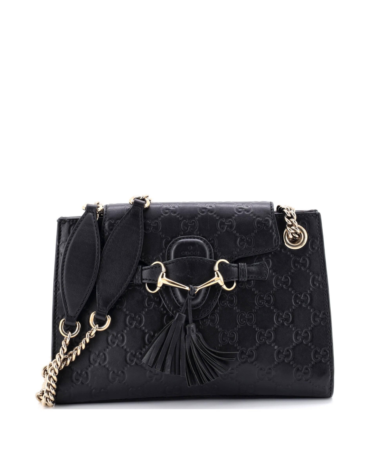 Click here for Pre-Owned Gucci Small Emily Chain Flap Shoulder Ba... prices