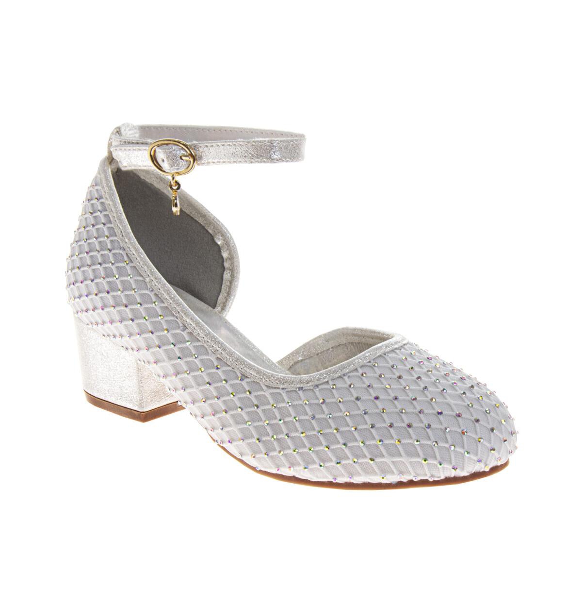 Click here for Badgley Mischka Little Girls Sparkle Shoes - White prices