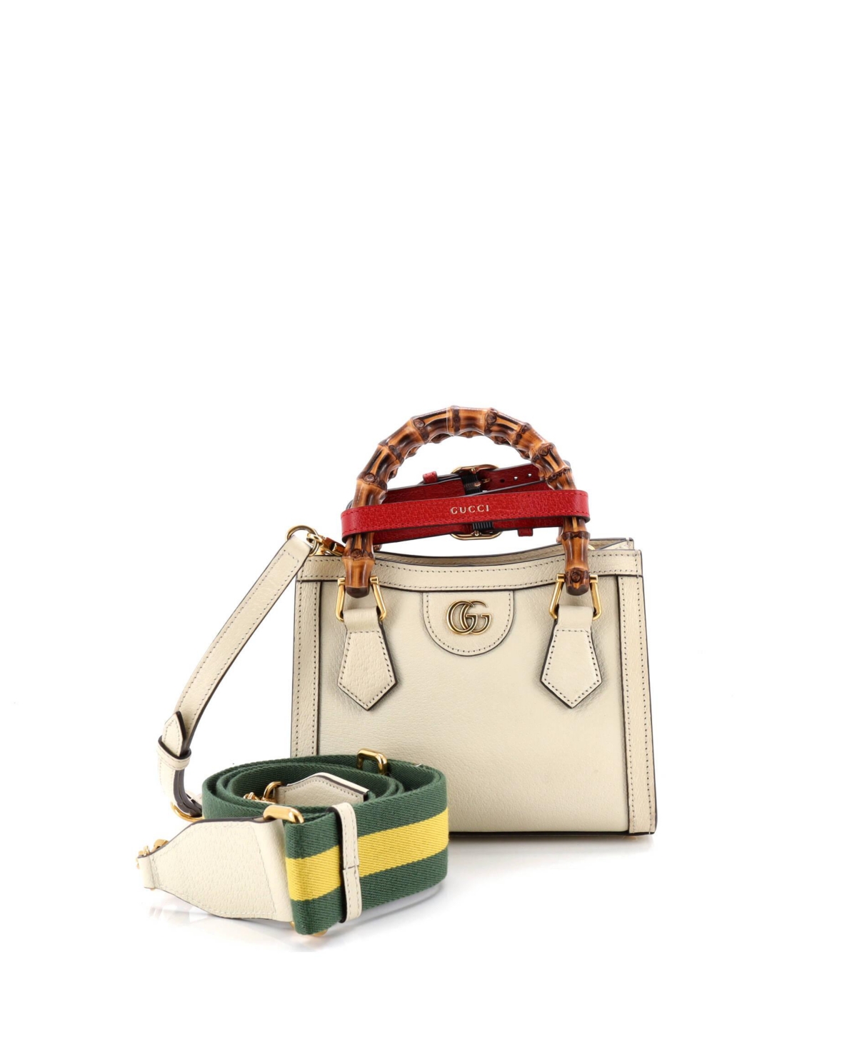 Click here for Pre-Owned Gucci Mini Diana Nm Bamboo Handle Tote L... prices