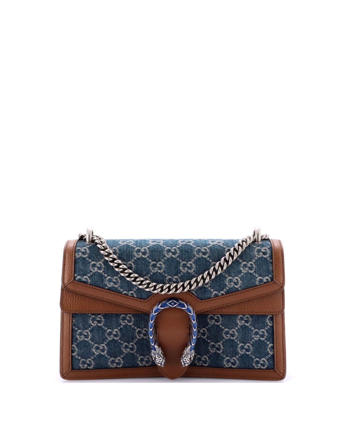 Click here for Pre-Owned Gucci Small Dionysus Bag Gg Denim - Blue prices
