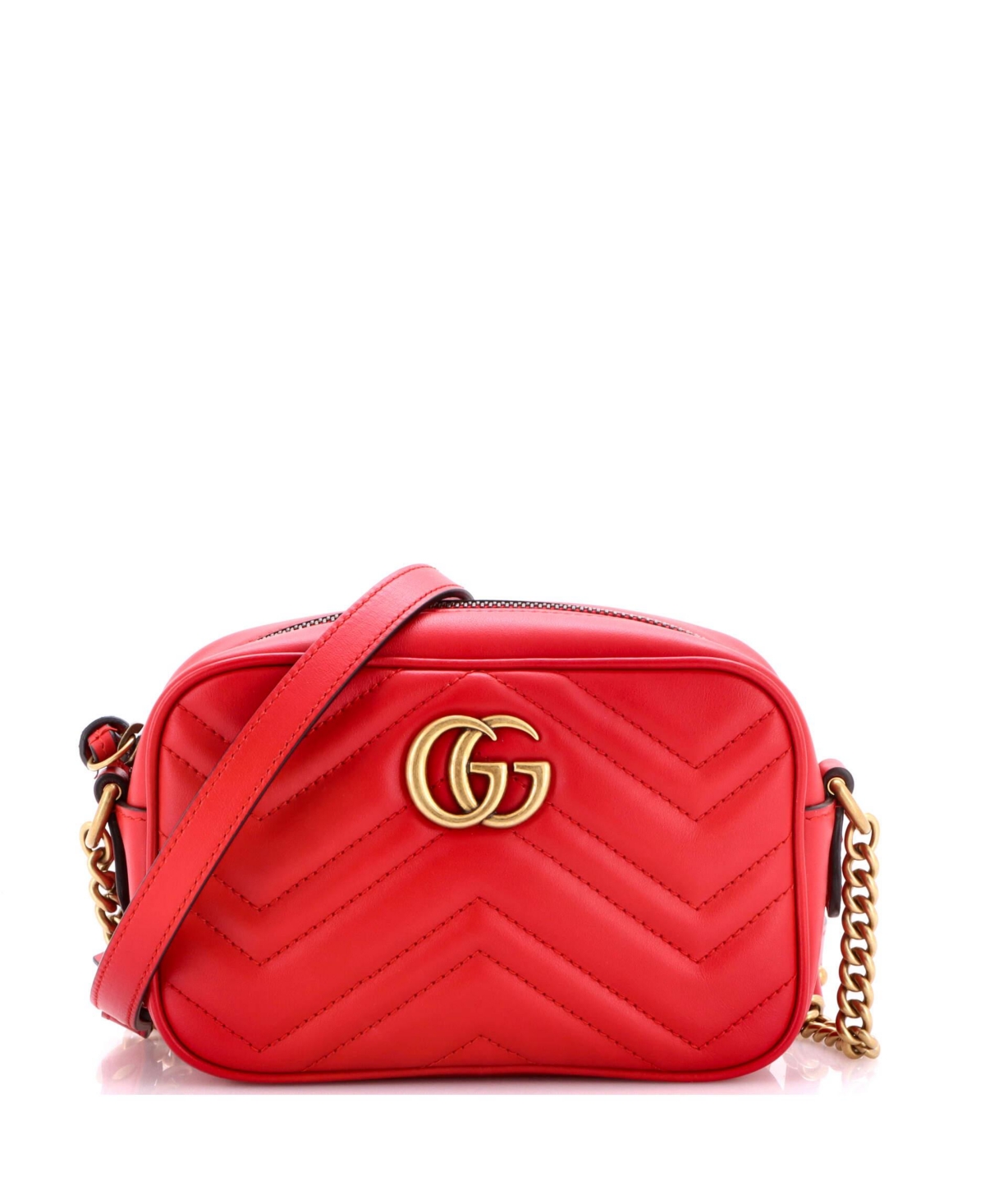 Click here for Pre-Owned Gucci Mini Gg Marmont Shoulder Bag Matel... prices