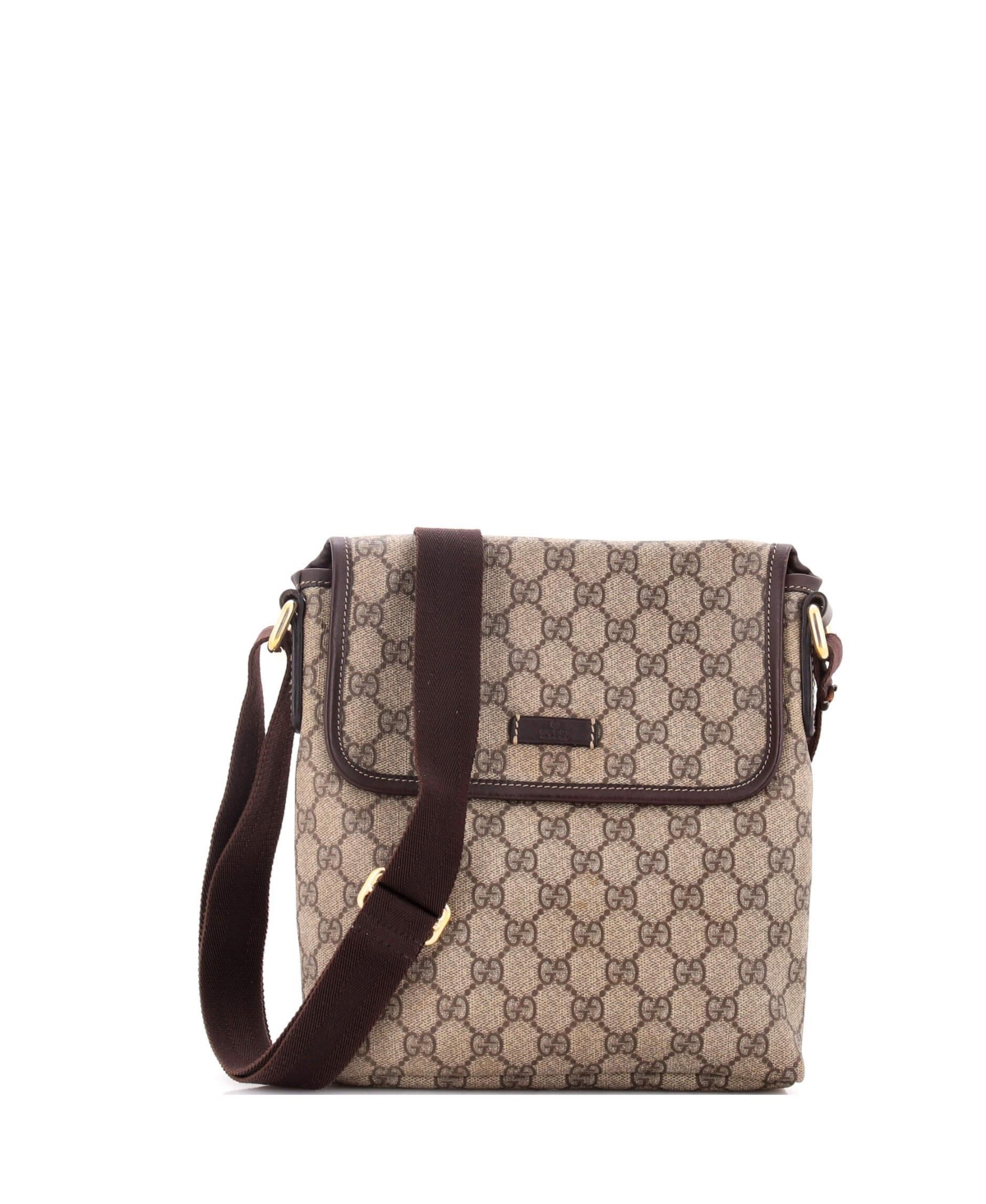 Click here for Pre-Owned Gucci Small Flap Messenger Gg Coated Can... prices