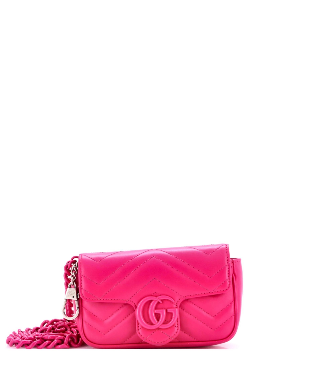 Click here for Pre-Owned Gucci Super Mini Gg Marmont Monochrome F... prices