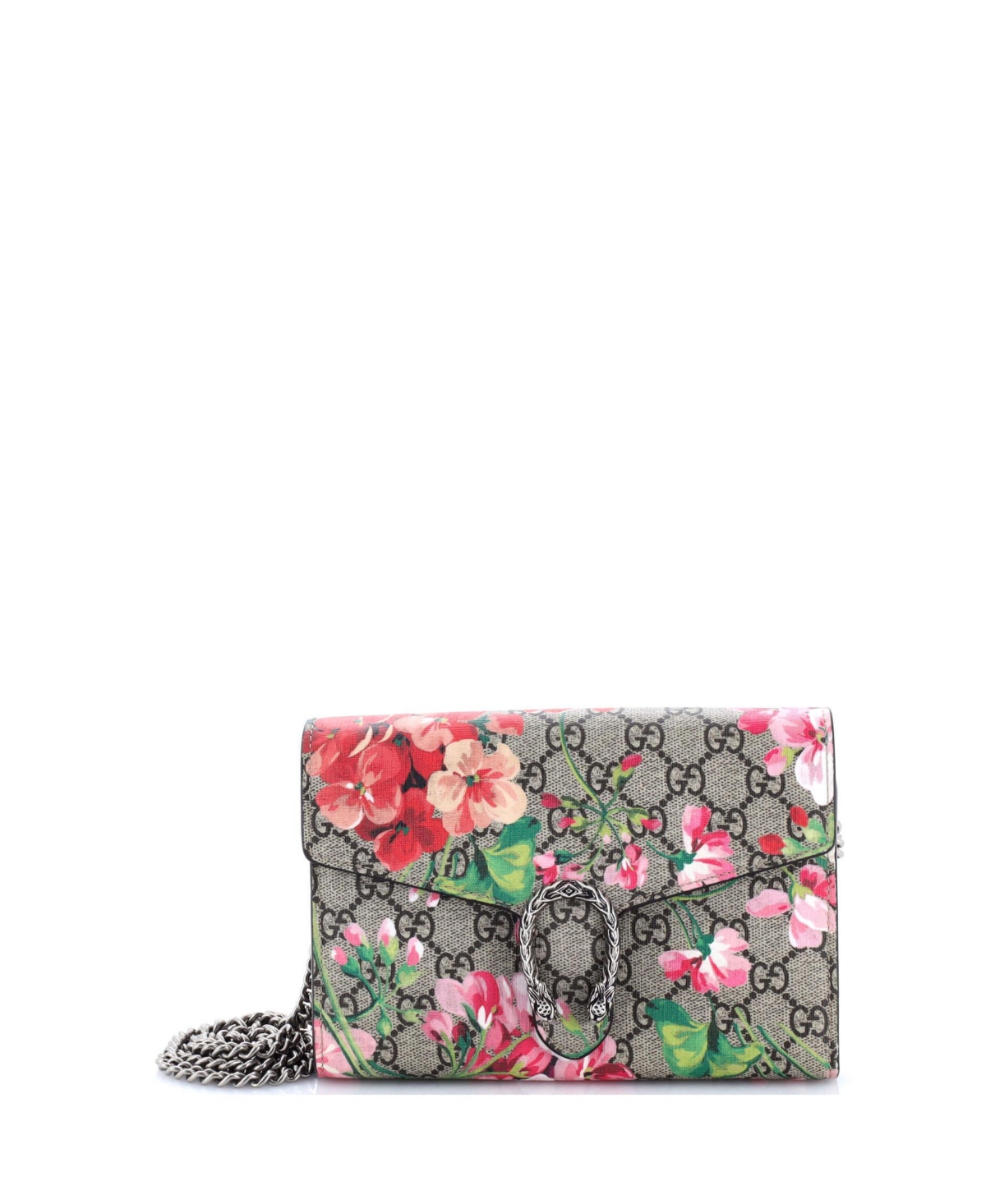 Click here for Pre-Owned Gucci Small Dionysus Chain Wallet Blooms... prices