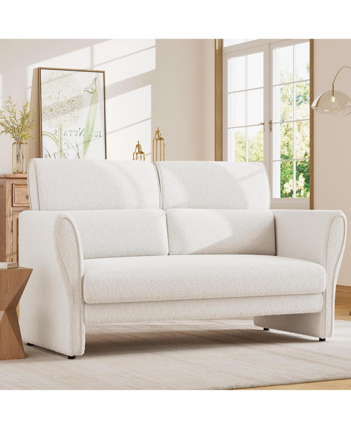 Click here for gaomon Modern Boucle Accent Chair  Upholstered Arm... prices