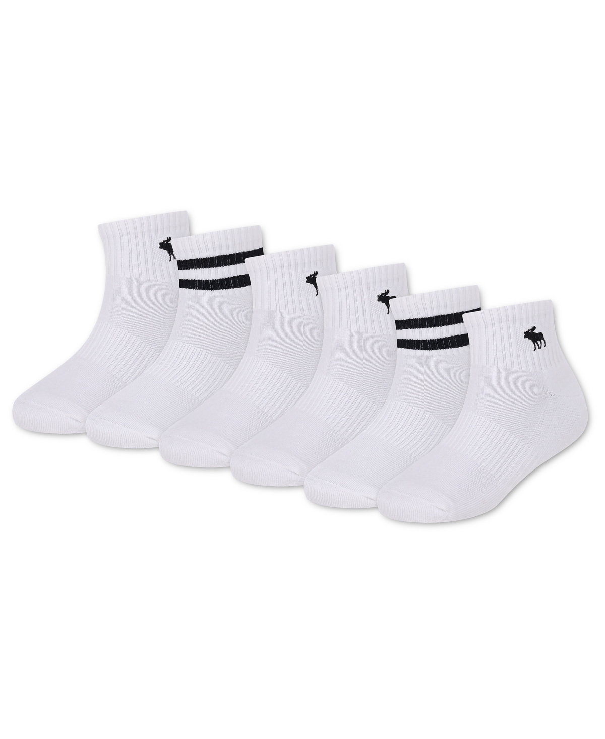 Click here for abercrombie kids Boys Core Stripe Quarter Socks  6... prices