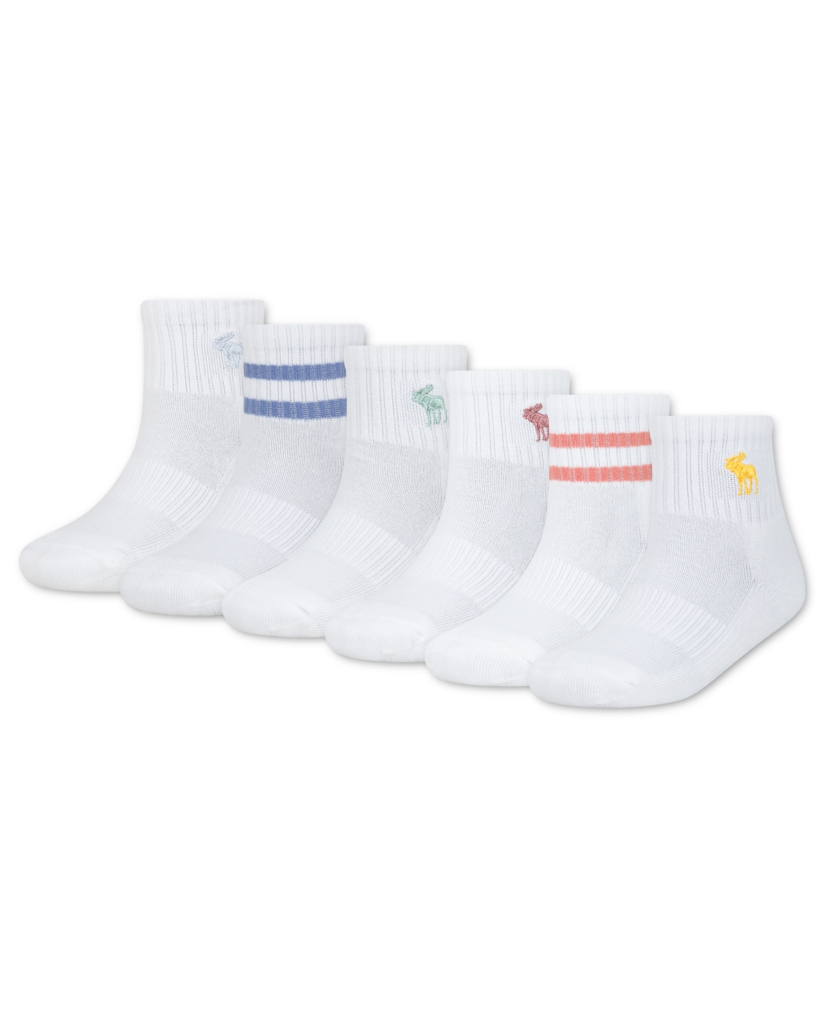 Click here for abercrombie kids Boys Core Stripe Quarter Socks  6... prices