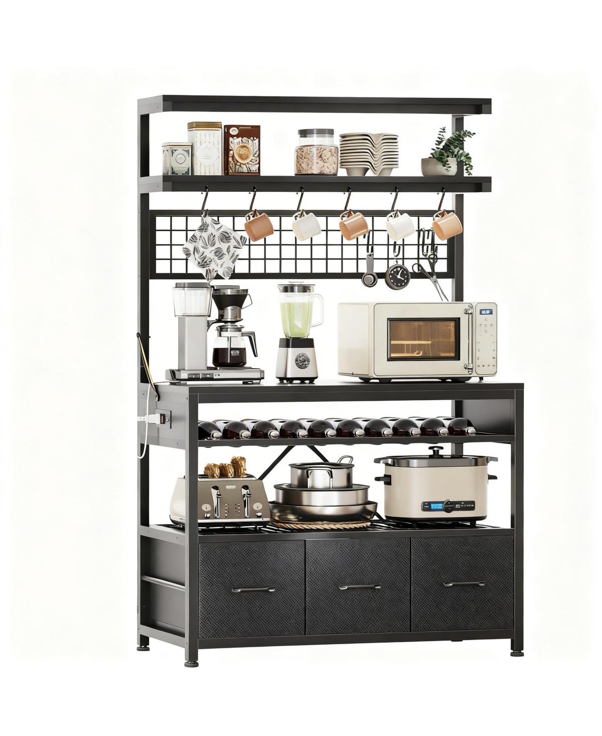 Click here for Yigii Large shelve with Storage Drawers Microwave... prices