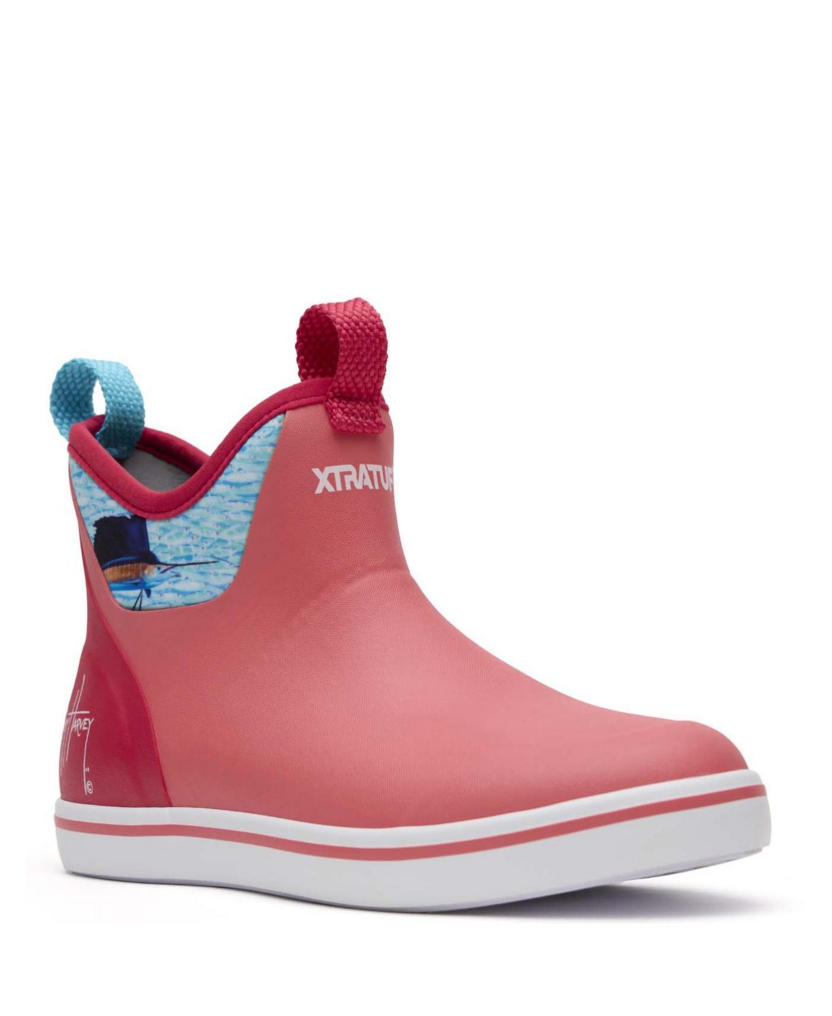 Click here for Xtratuf Womens Ankle Deck Boot Guy Harvey - Coral... prices