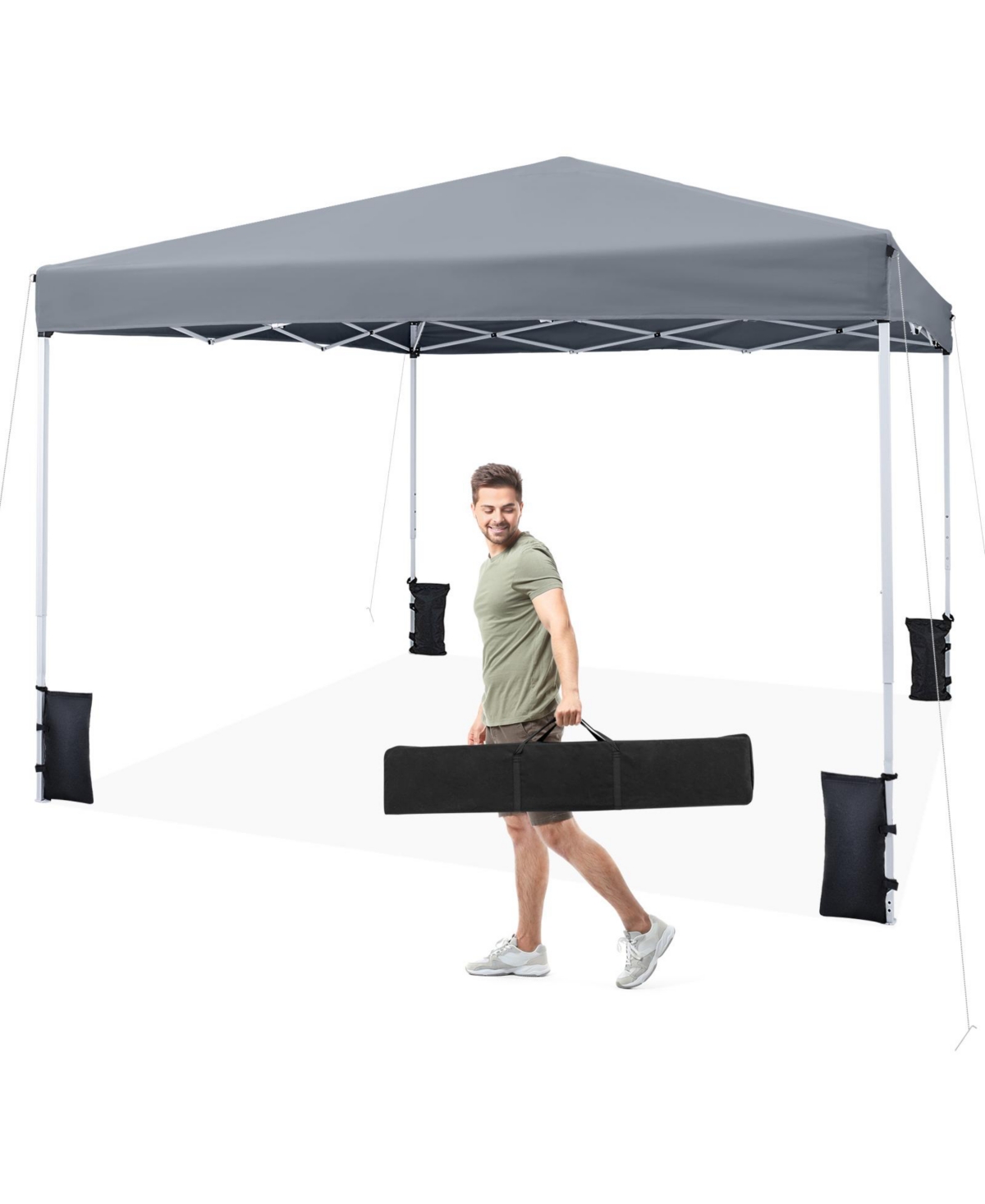 Click here for Gymax 10 x 10 Ft Pop up Canopy Tent w/Carrying Bag... prices