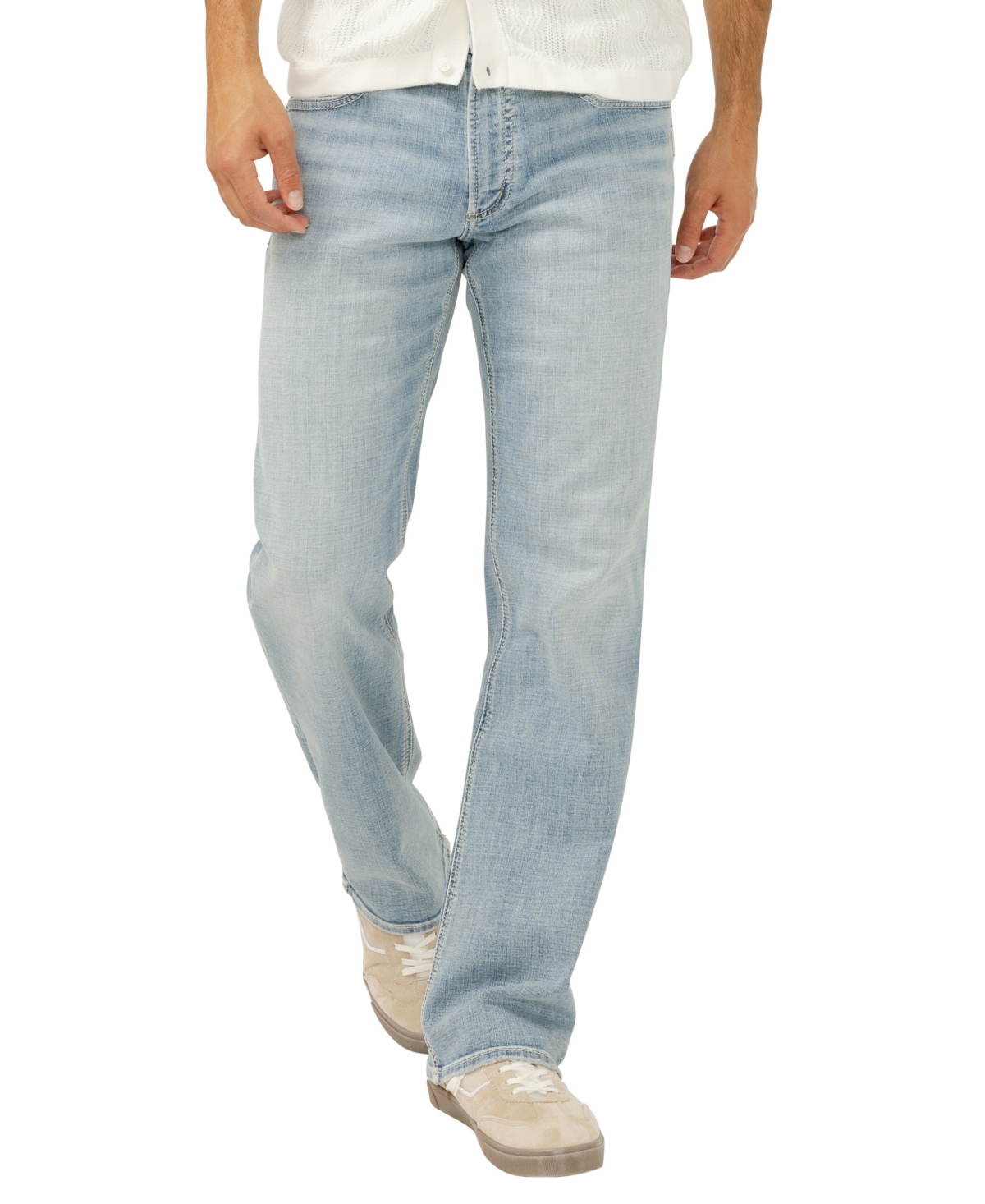 Click here for Silver Jeans Co. Mens Zac Regular-Fit Jeans - Lagu... prices