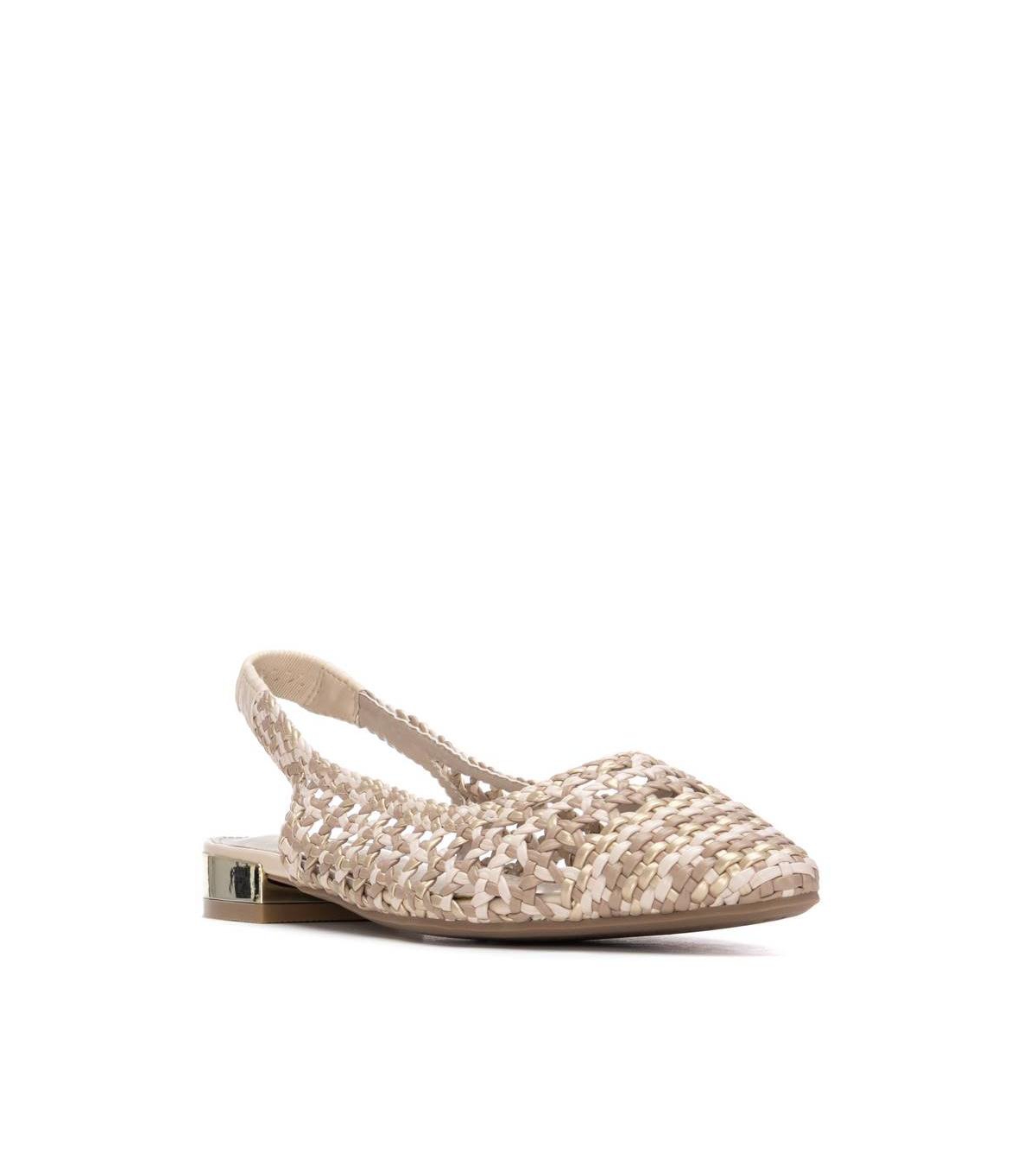 Click here for Xti Womens Slingback Braided Flats - Beige prices