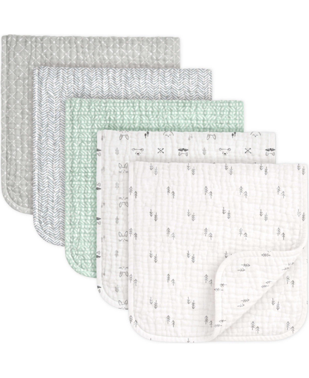 Click here for KeaBabies Kids 5-Pack Lyra Muslin Burp Cloths Boy... prices