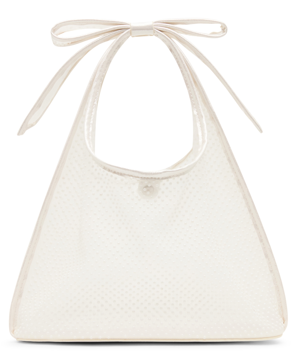 Click here for Betsey Johnson Bow Small Mesh Tote Handbag - Pearl prices