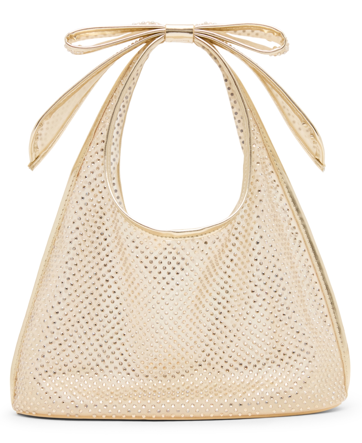 Click here for Betsey Johnson Bow Small Mesh Tote Handbag - Gold prices