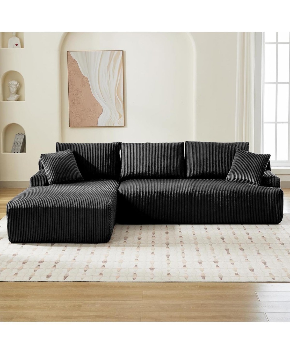 Click here for gaomon 106" Modular Sectional Sofa  Corduroy... prices
