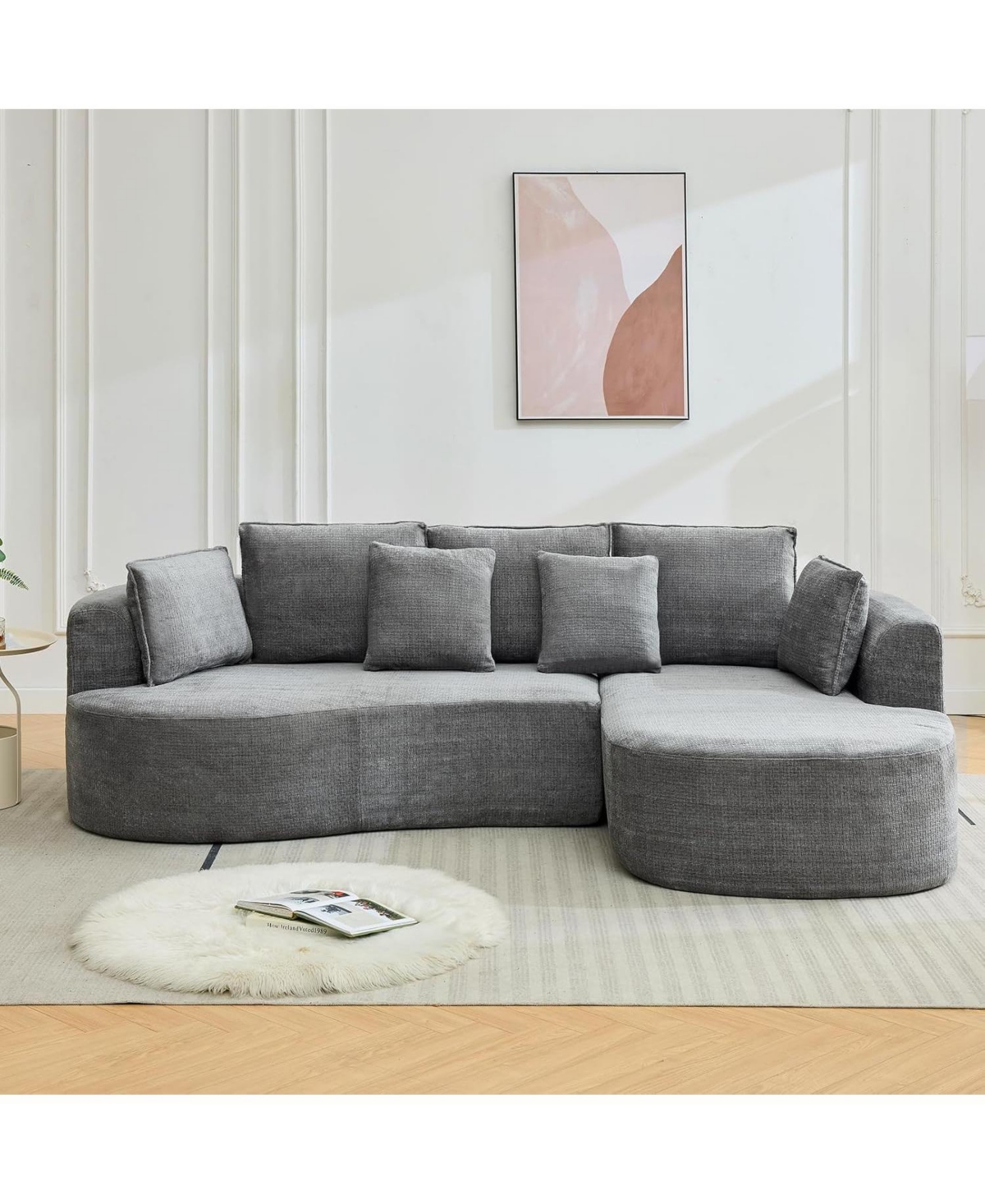 Click here for gaomon 106" Curved Sectional Sofa with Chaise... prices