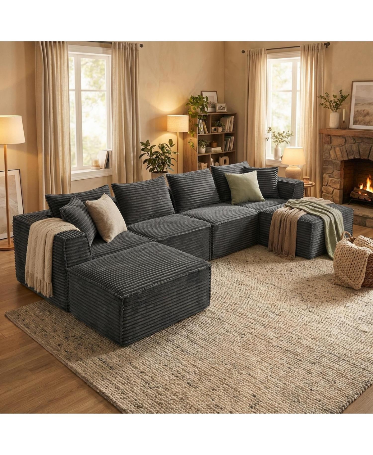 Click here for gaomon 137" Cloud Sectional Sofa  U-Shaped Mo... prices